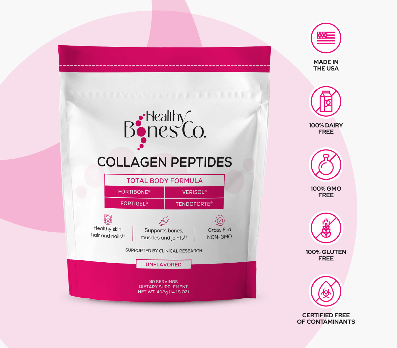 Healthy Bones Co. - Collagen Peptides For Bone Density