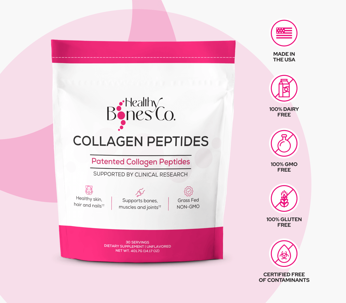 Healthy Bones Co. - Collagen Peptides For Bone Density
