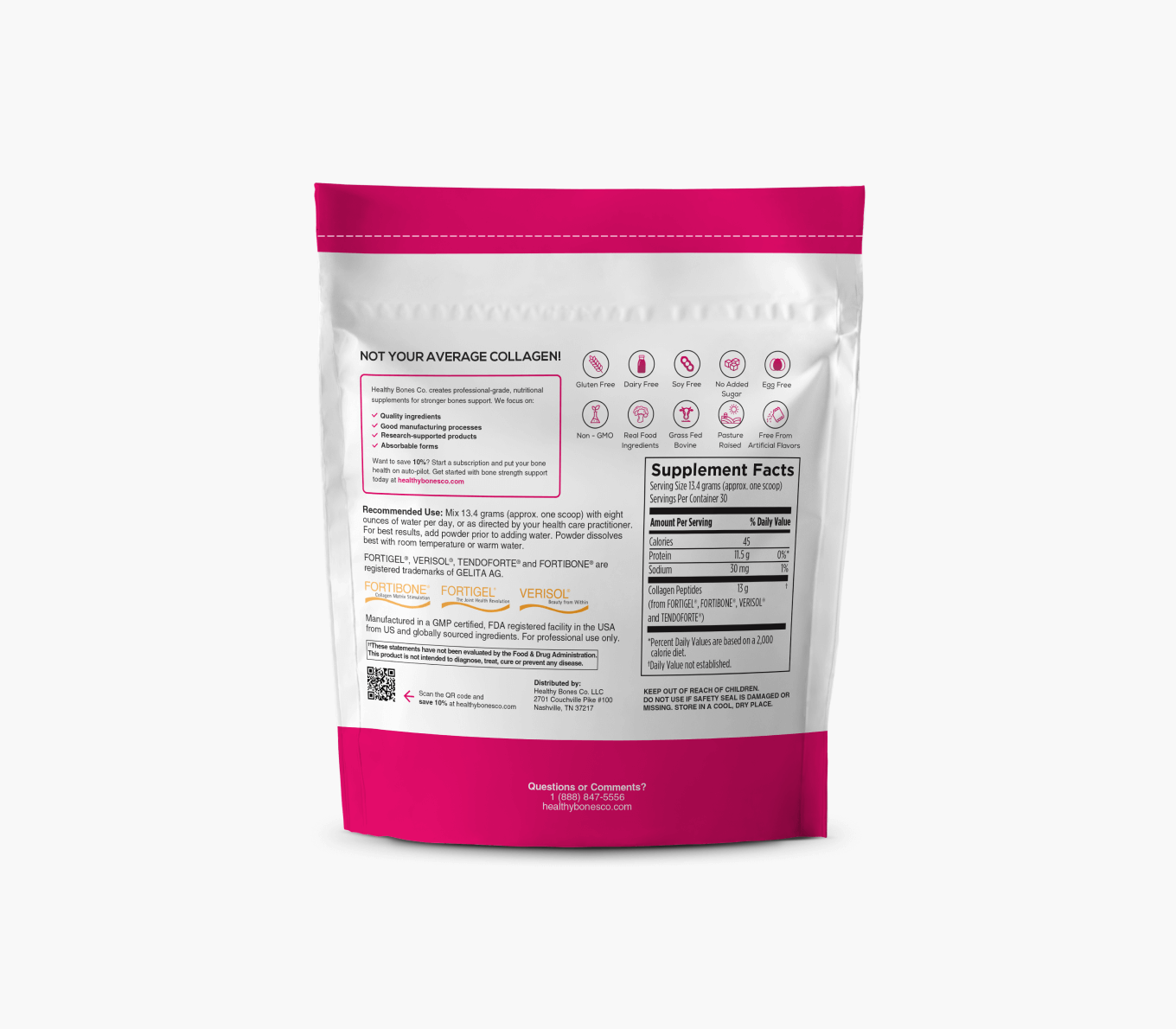 Healthy Bones Co. - Collagen Peptides For Bone Density