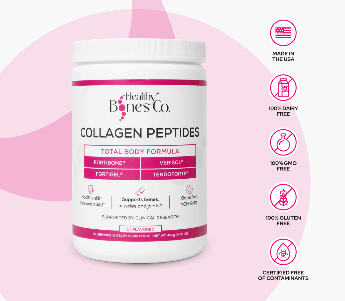 Healthy Bones Co. - Collagen Peptides For Bone Density