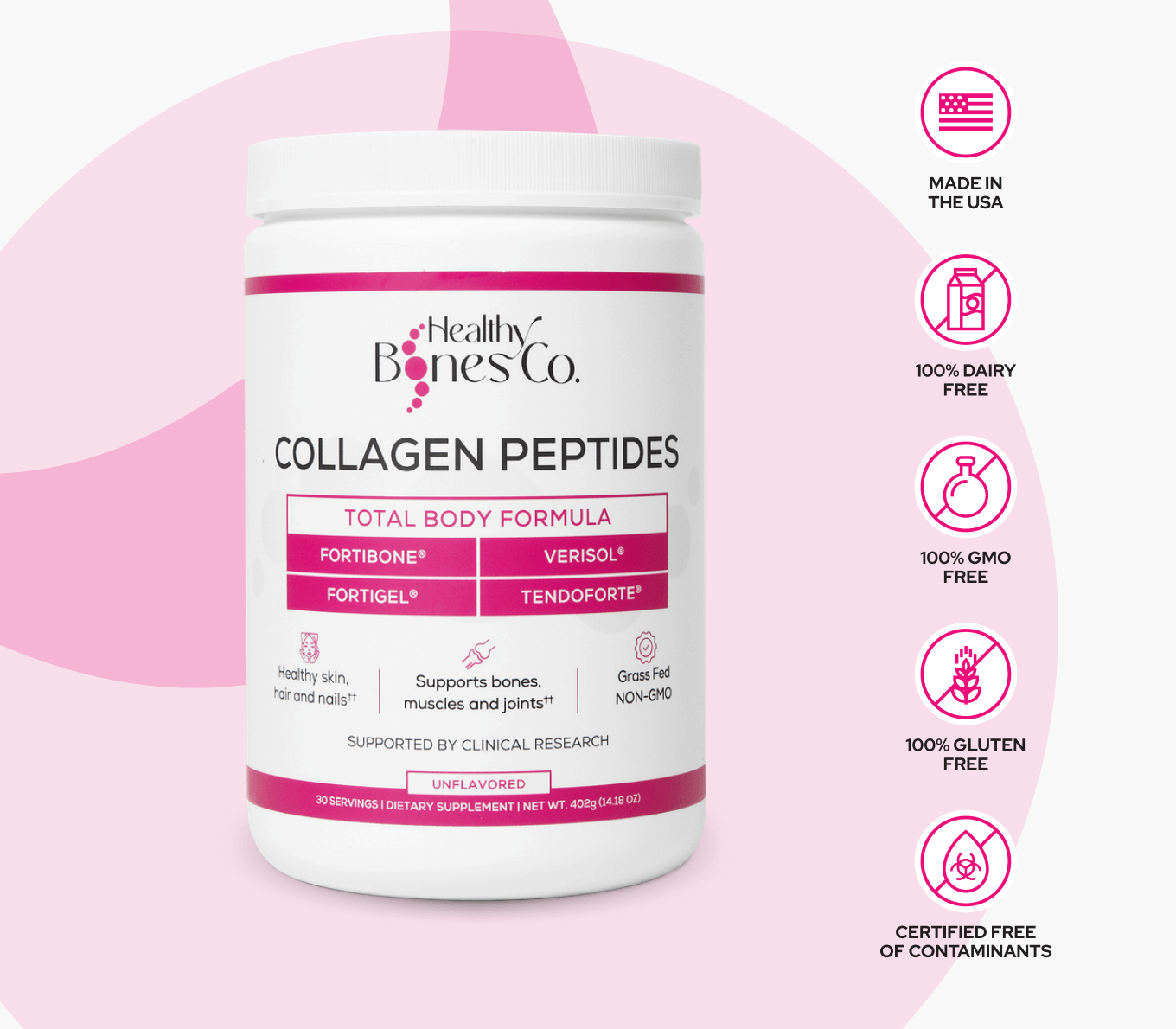 Healthy Bones Co. - Collagen Peptides For Bone Density