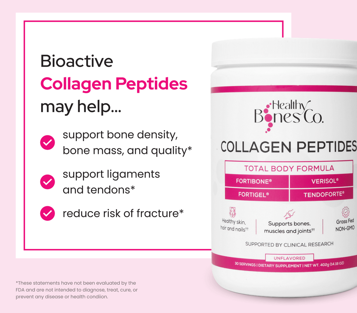 Healthy Bones Co. - Collagen Peptides For Bone Density